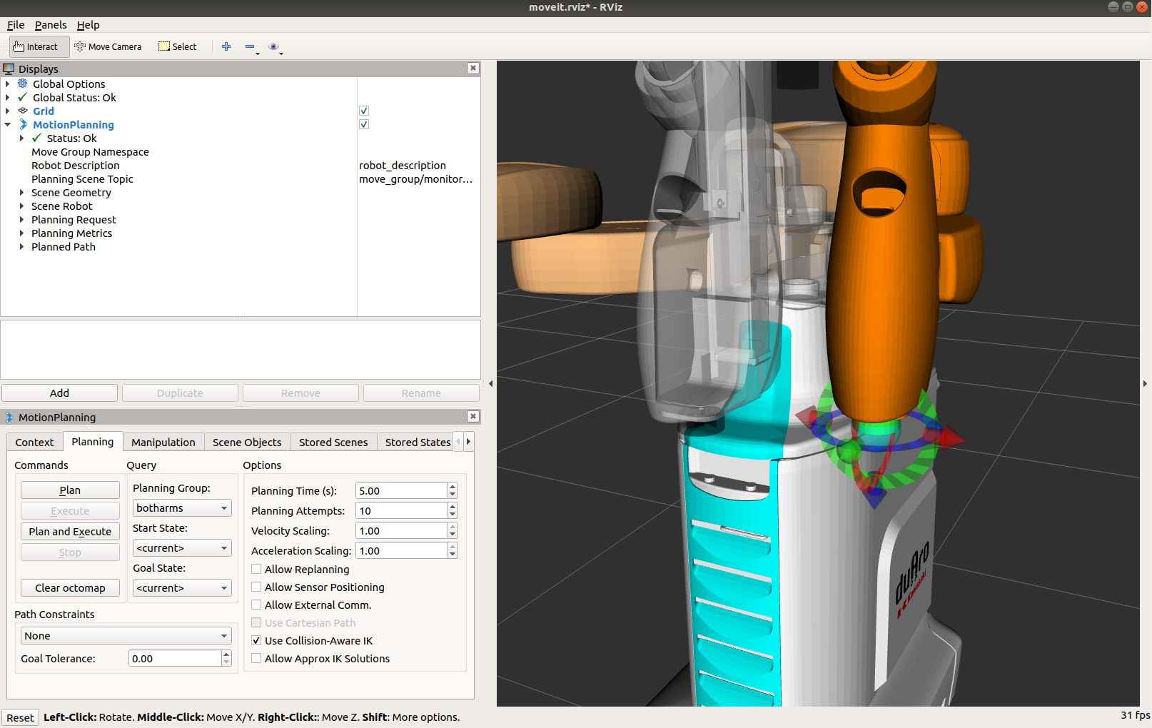 NEDO ROSセットのシミュレータの利用 | NEDO特別講座 ROS MoveIt! チュートリアル